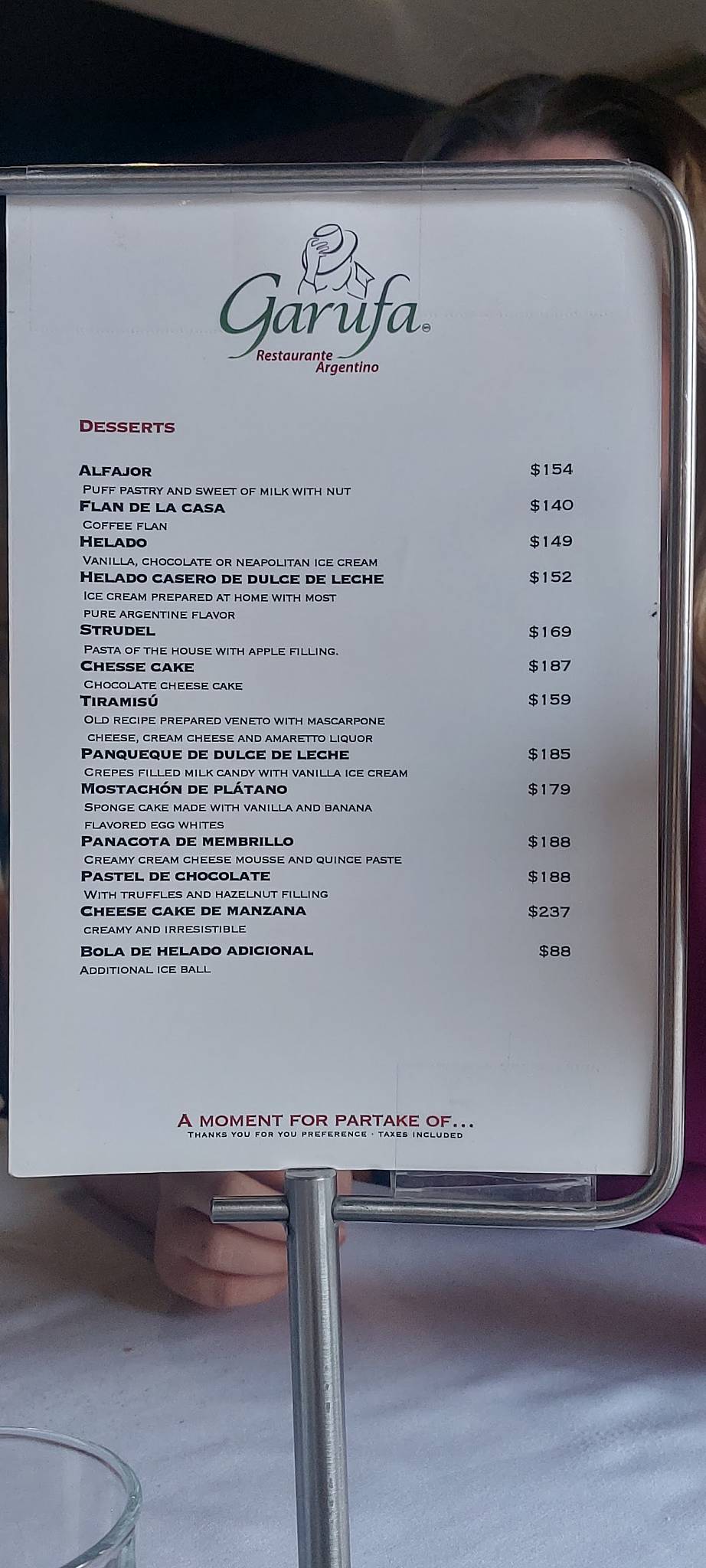 Carta del restaurante Garufa Aguascalientes Norte, Aguascalientes, Av ...