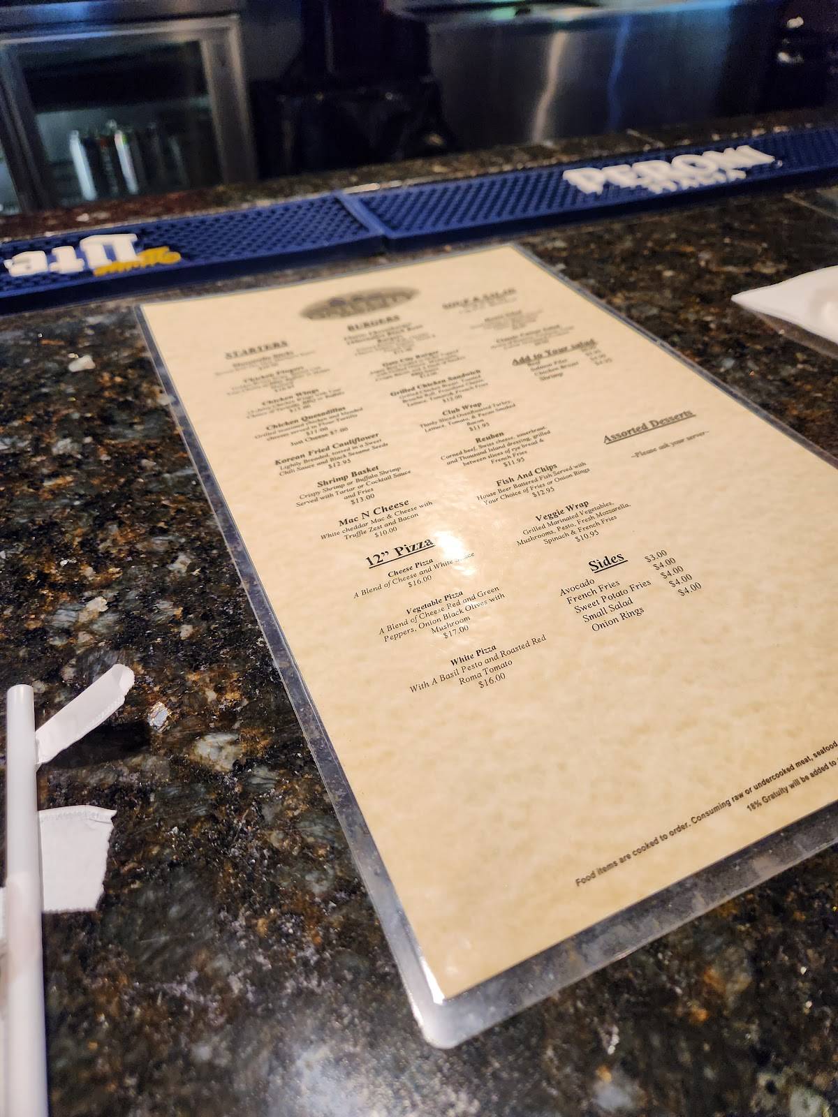 Menu at Gate City Sports Grille pub & bar, Greensboro