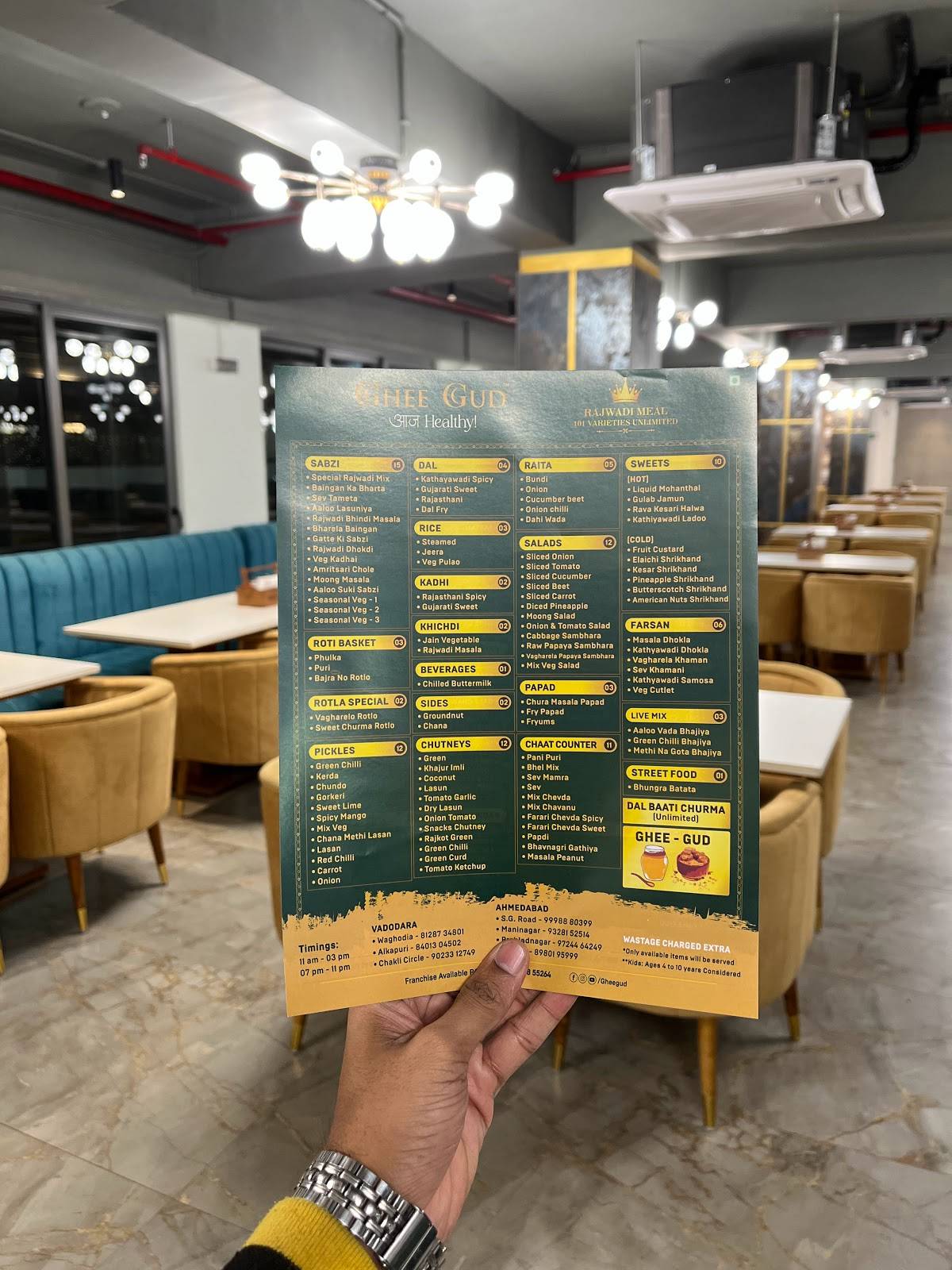 Menu at Ghee Gud, TRP Mall Bopal - 6th floor, C - Wing, C4 Lift ...