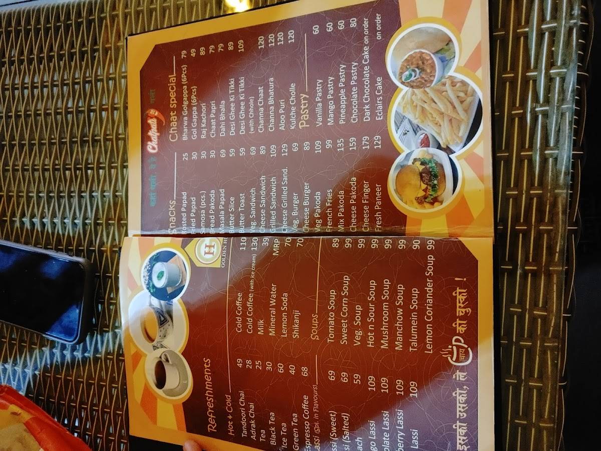 Menu at Dhaba In Derabassi Golden Hut, Gholu Majra