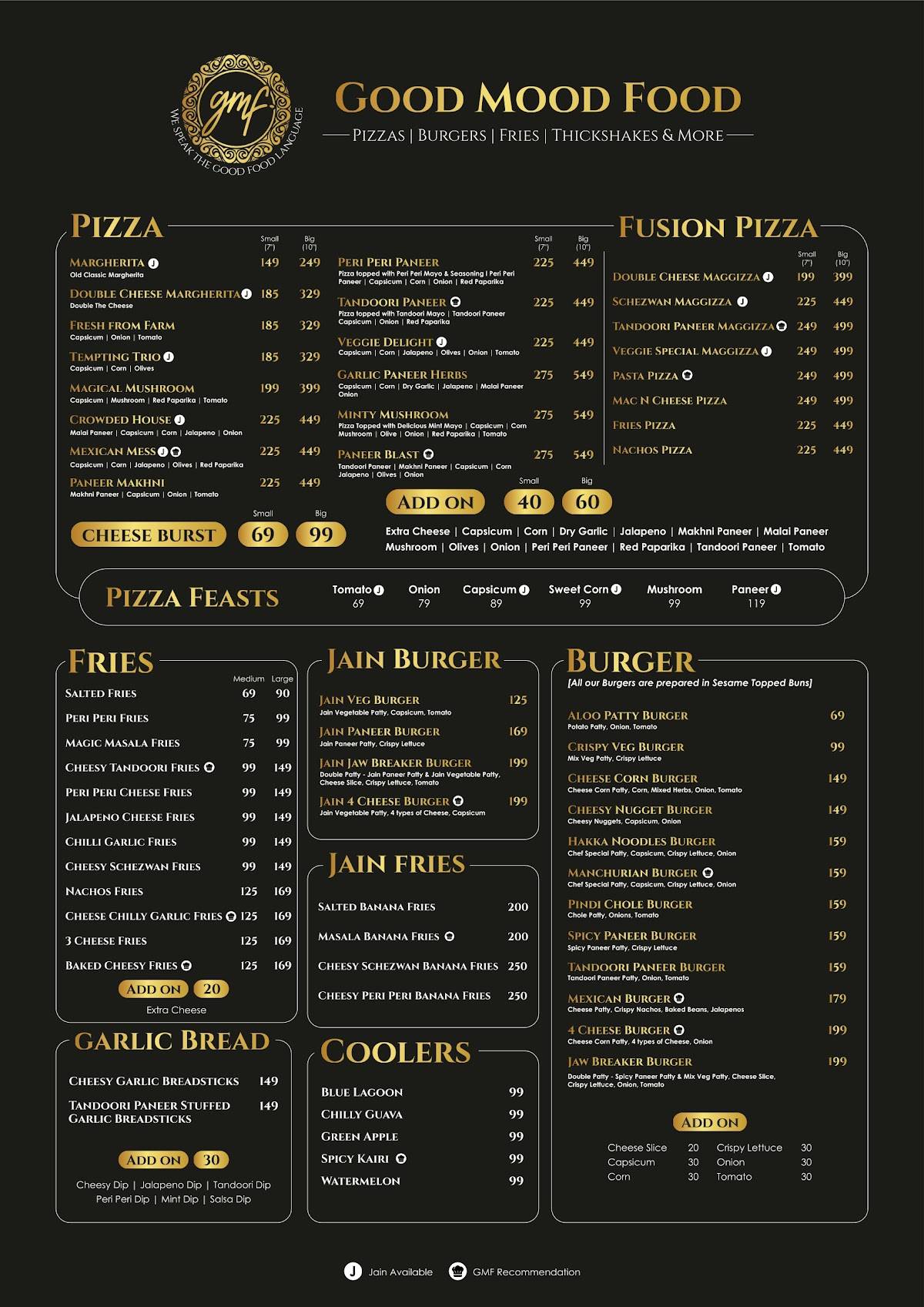 Menu at Good Mood Food, Jalgaon