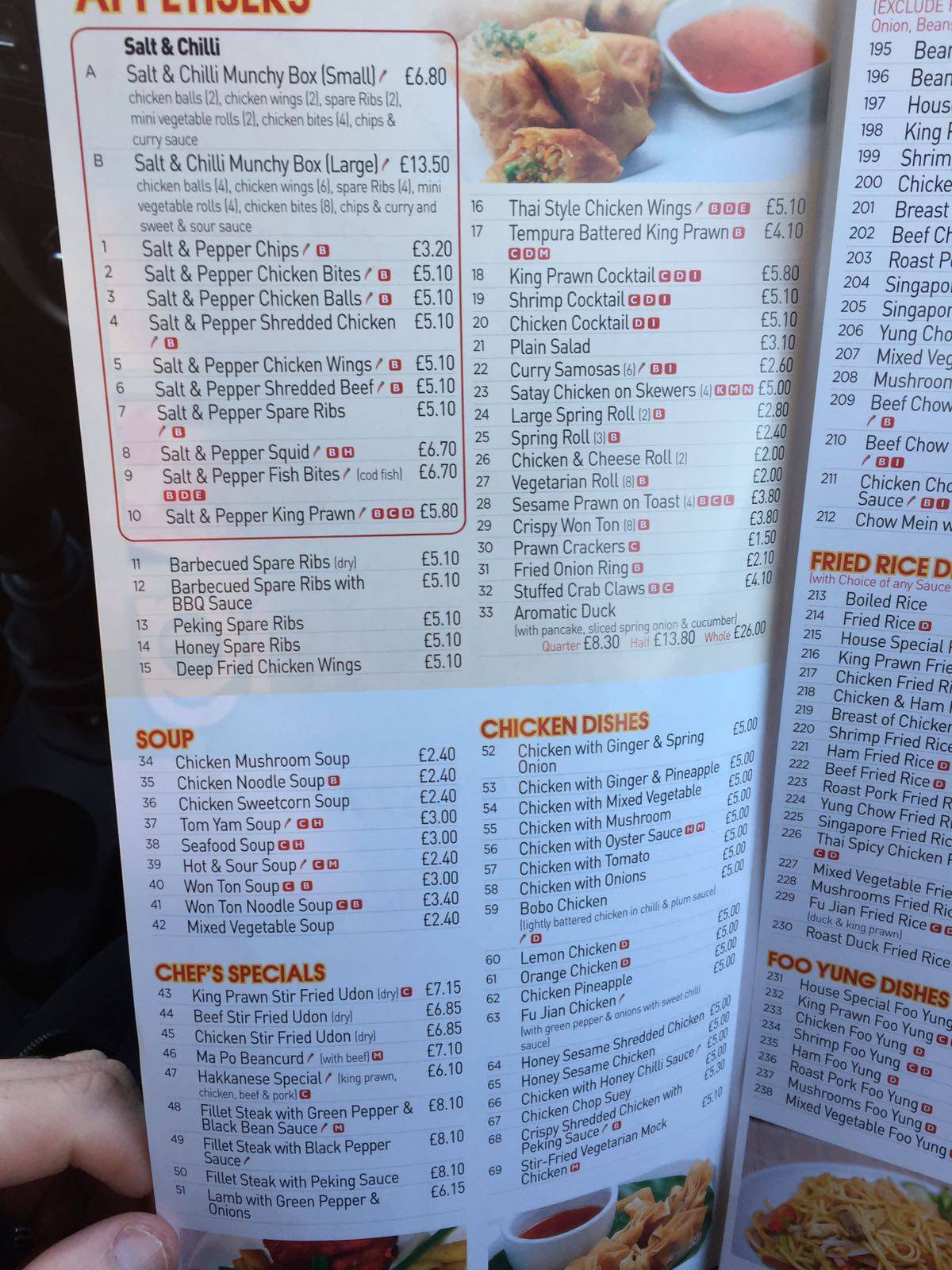 Menu at Good Taste Chinese Takeaway restaurant, Glasgow, 10 Dorlin Rd