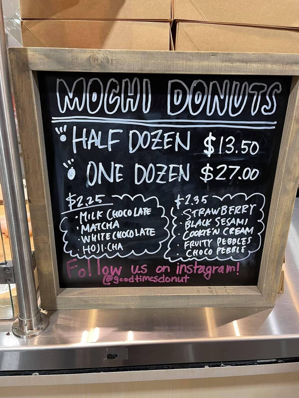 Menu at Good Times Donut, Plano