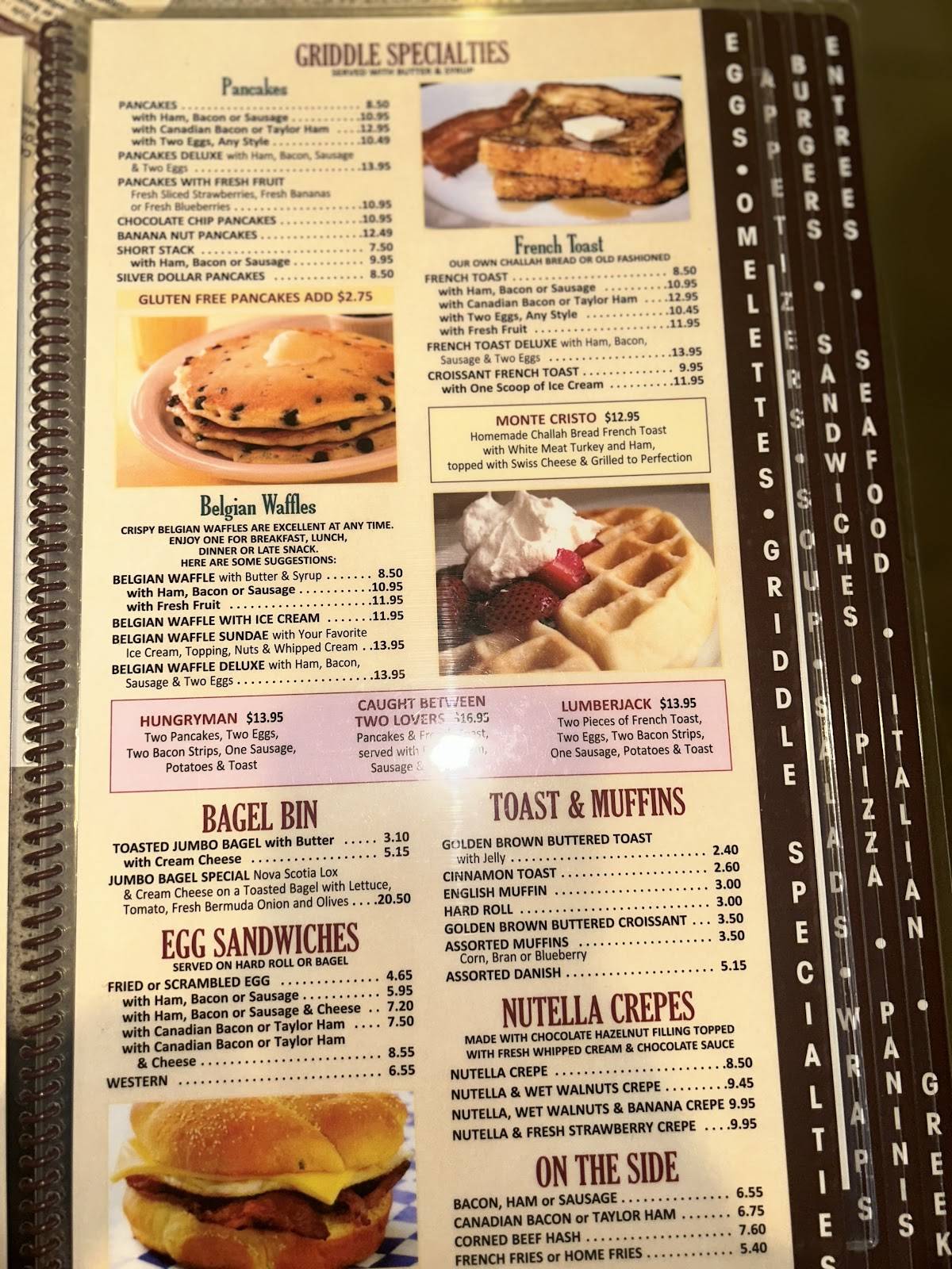Menu at Goshen Plaza Diner restaurant, Goshen