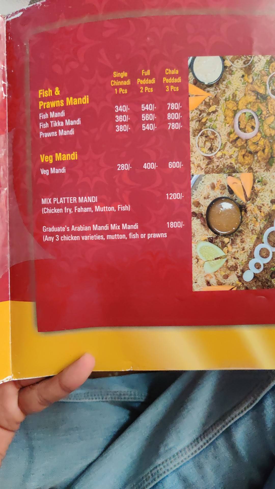 Menu at Graduate's Arabian Mandi Restaurant, Hyderabad