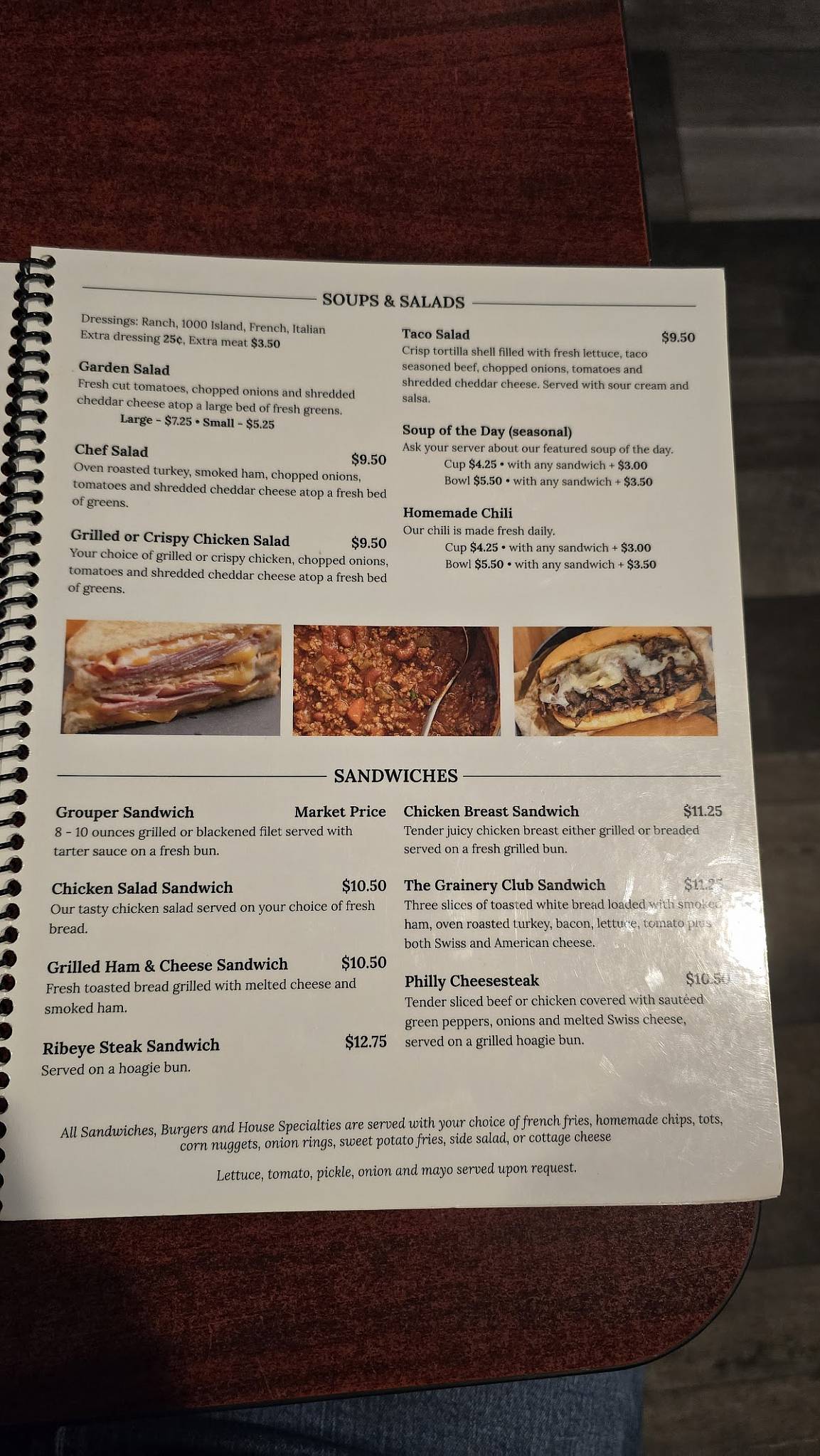 Menu at Grainery BBQ, Pleasant Plains, 210 IL-125