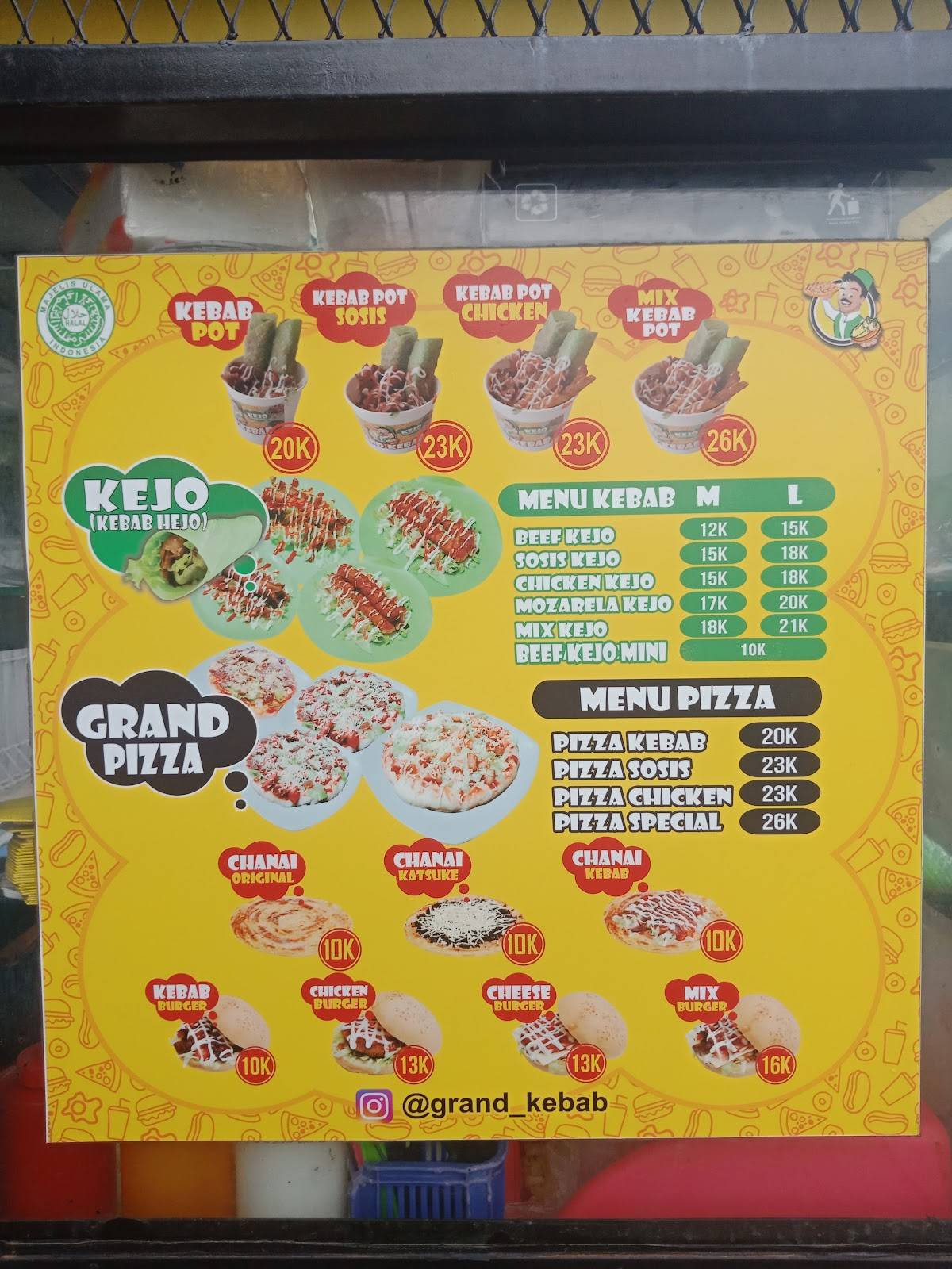 Carta del restaurante Grand Kebab Karaba, Karawang
