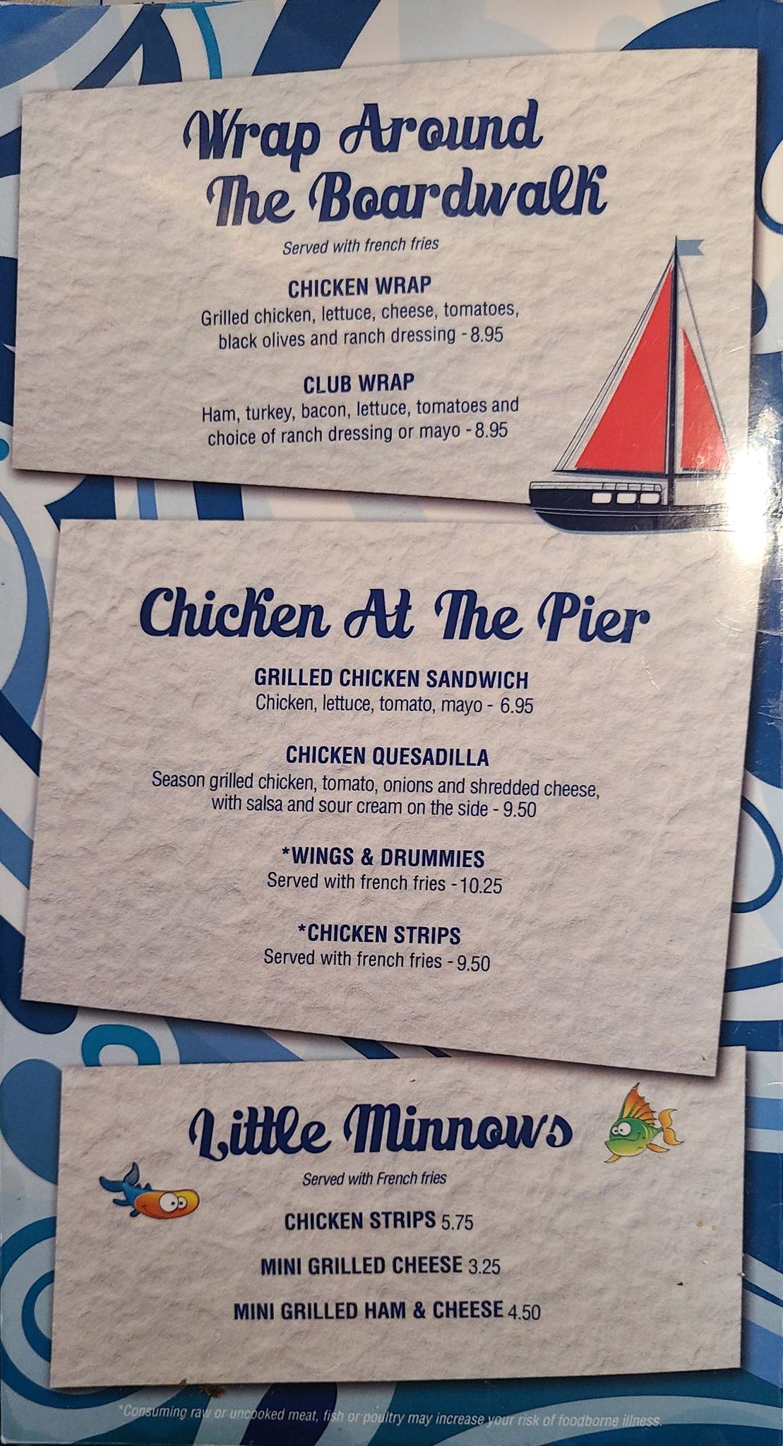 Menu at River Street Pier pub & bar, Green Bay