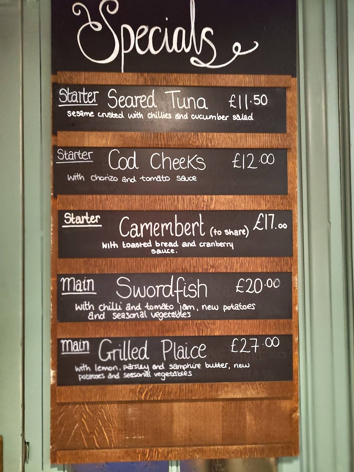 Menu at The Ship Inn pub & bar, Grimsby