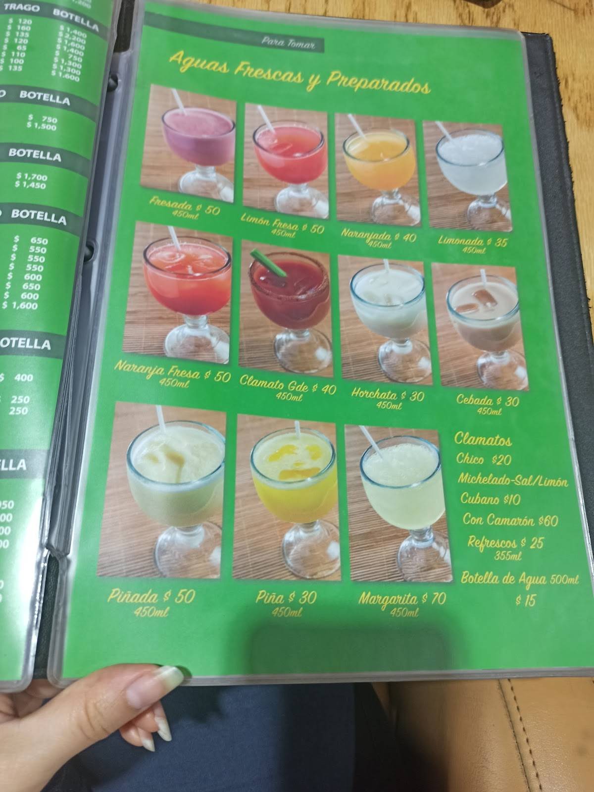 Carta del restaurante Mariscos El Memin, Guadalajara, Av Paseo del la ...