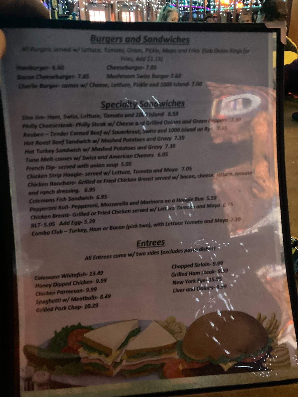 Menu at Guest House restaurant, Moundsville
