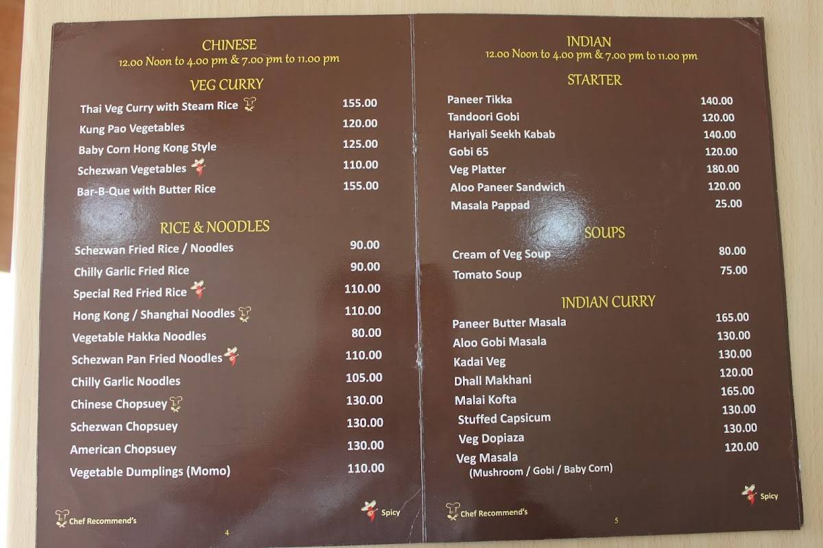 Menu at Guru Raghavendra Bhavan, Chennai, 69