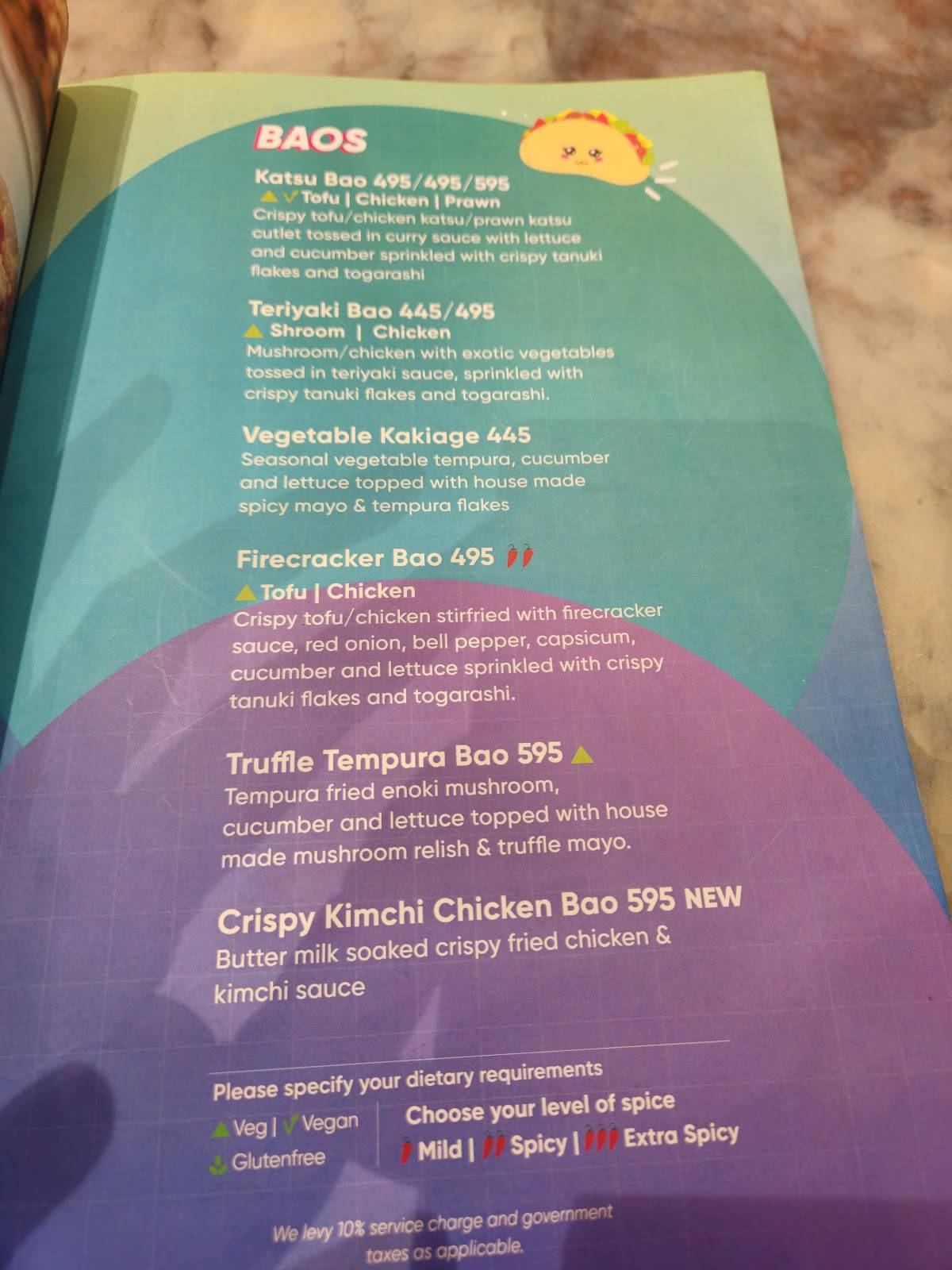 Menu at Harajuku Tokyo Cafe, Gurugram, Ambience Mall 3