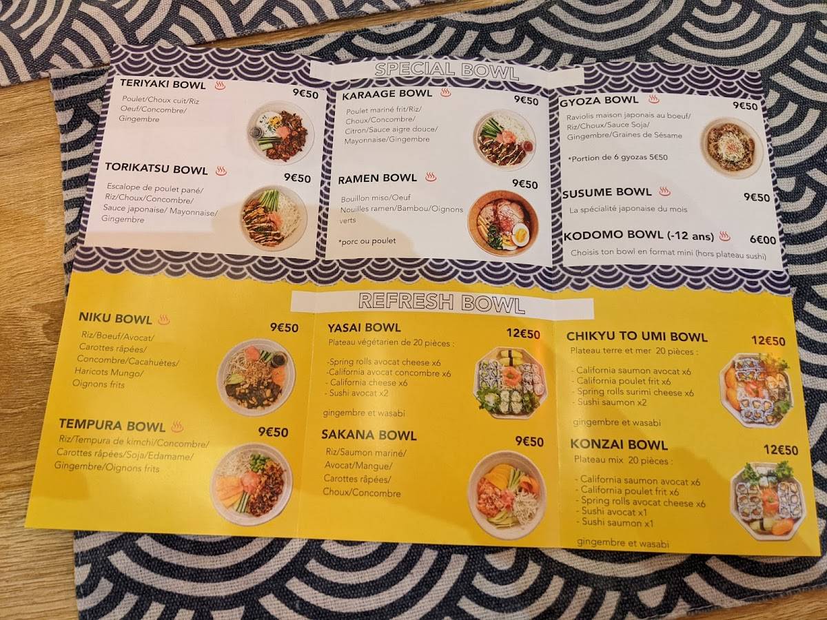 Menu au HOBO Bordeaux - Home bowl restaurant, Bordeaux