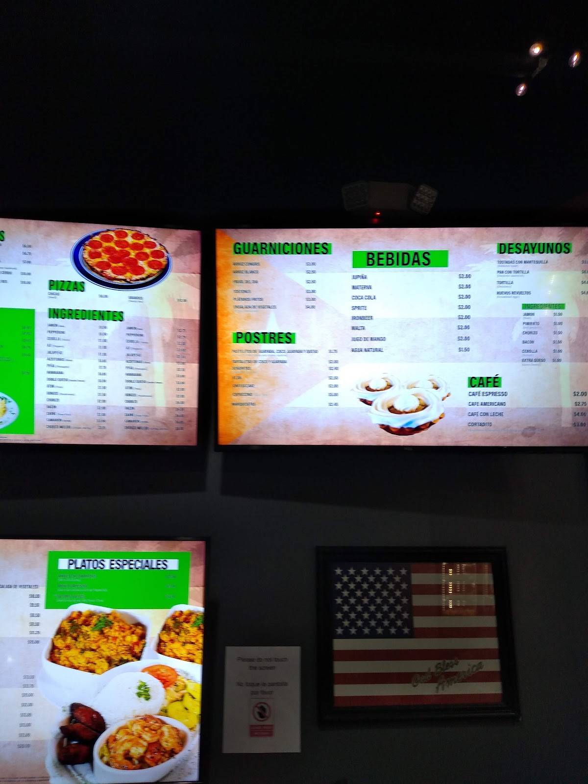 Menu at Habanos Cafe, Las Vegas