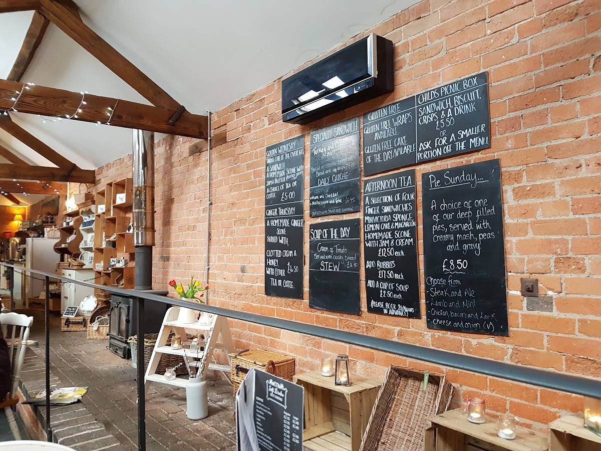 Menu at Hackwood cafe, Derby