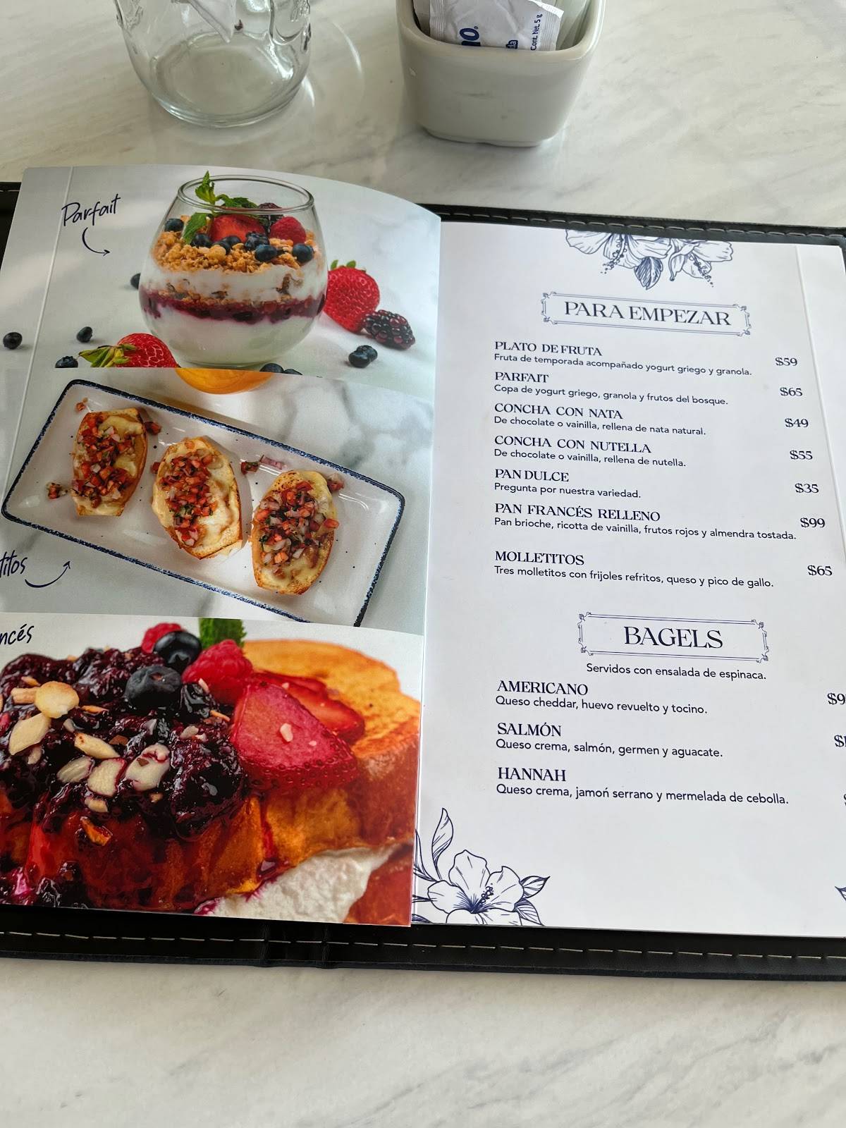 Carta del restaurante Hannah & Michael, Leon