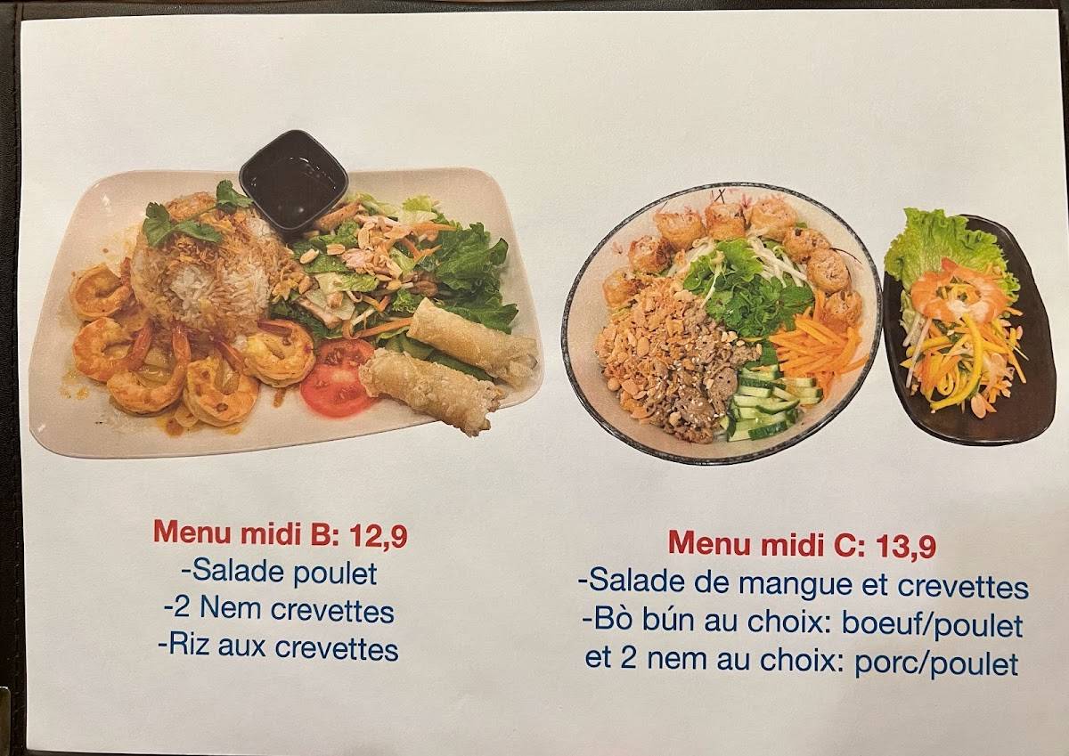 Menu au HANOI QUAN restaurant, Paris