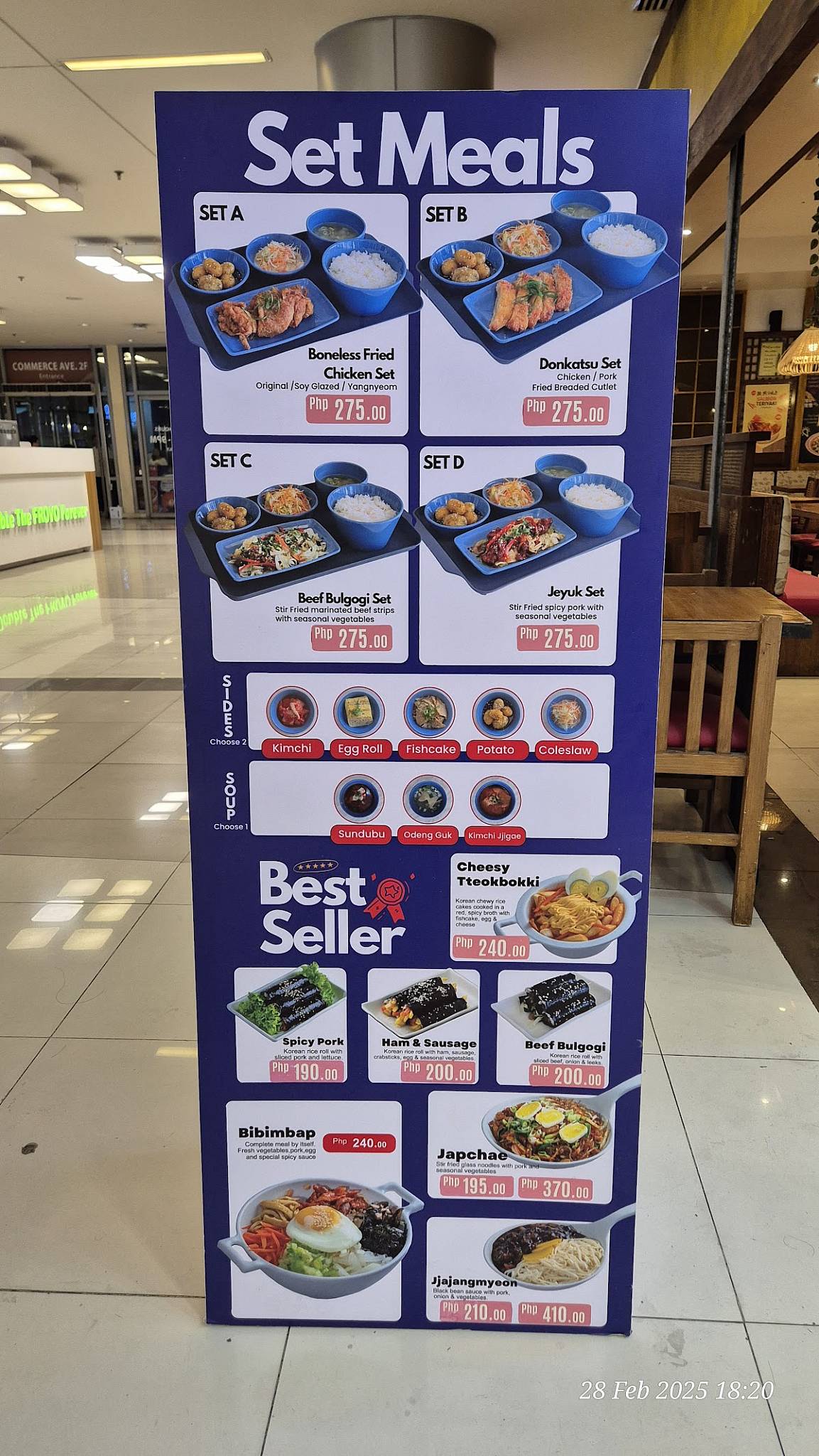 Menu at HappiLee Korean Kitchen restaurant, Muntinlupa