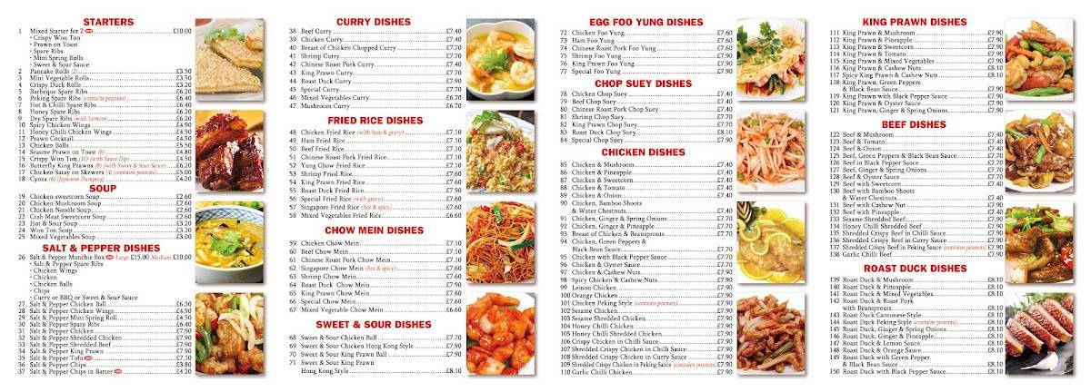 Menu at Happy House fast food, Carluke