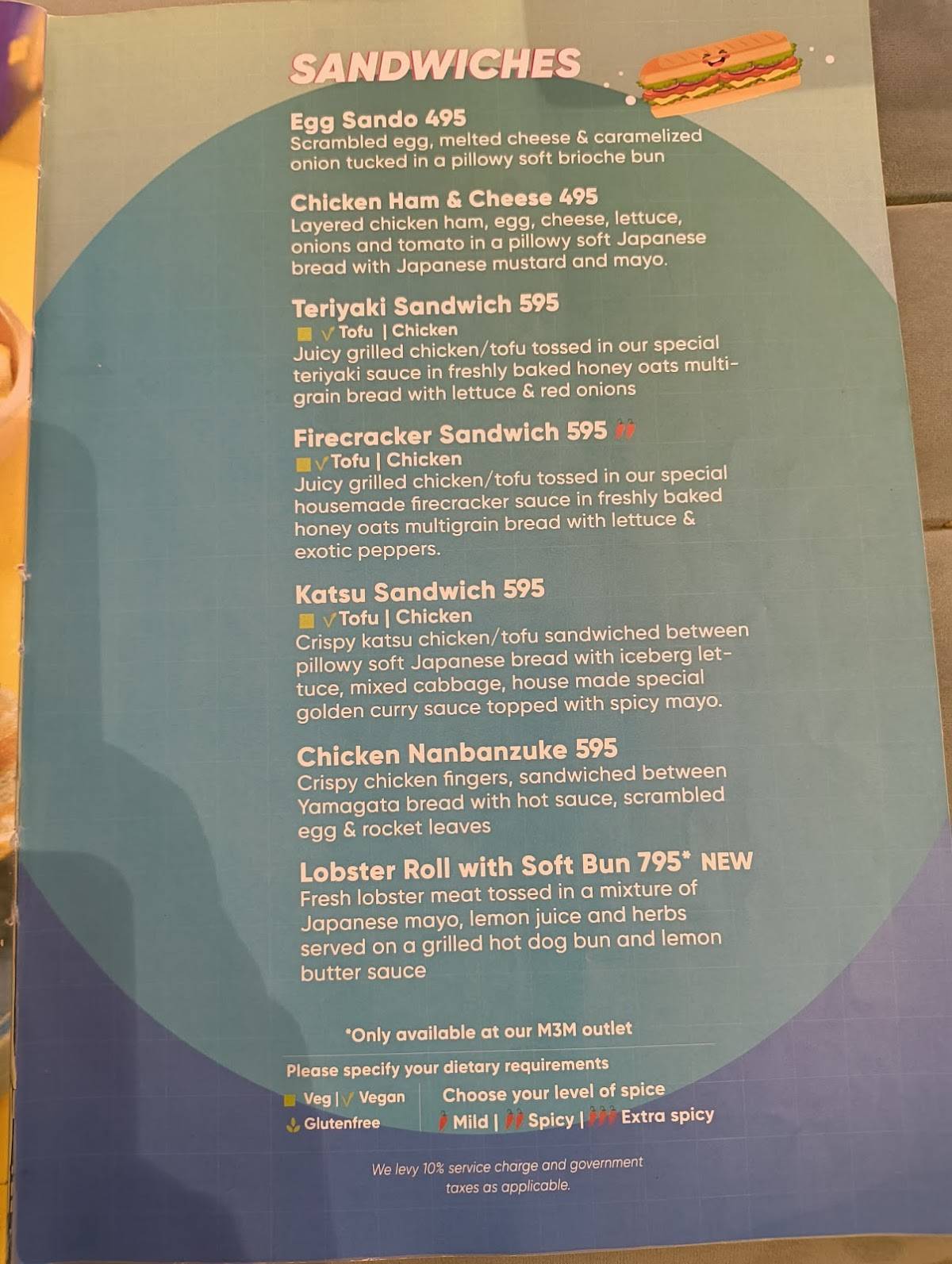 Menu at Harajuku Tokyo Cafe, Gurugram, Ambience Mall 3