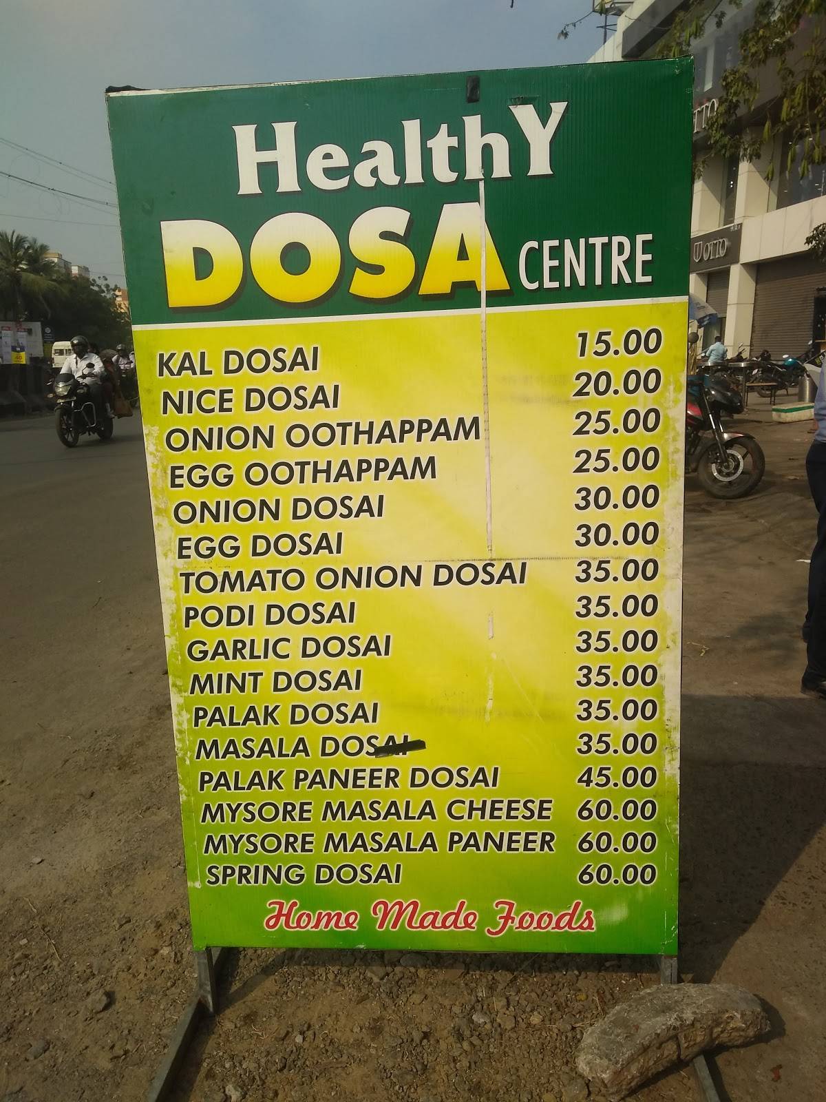 Menu at Dosa House, Chennai, MDR1106