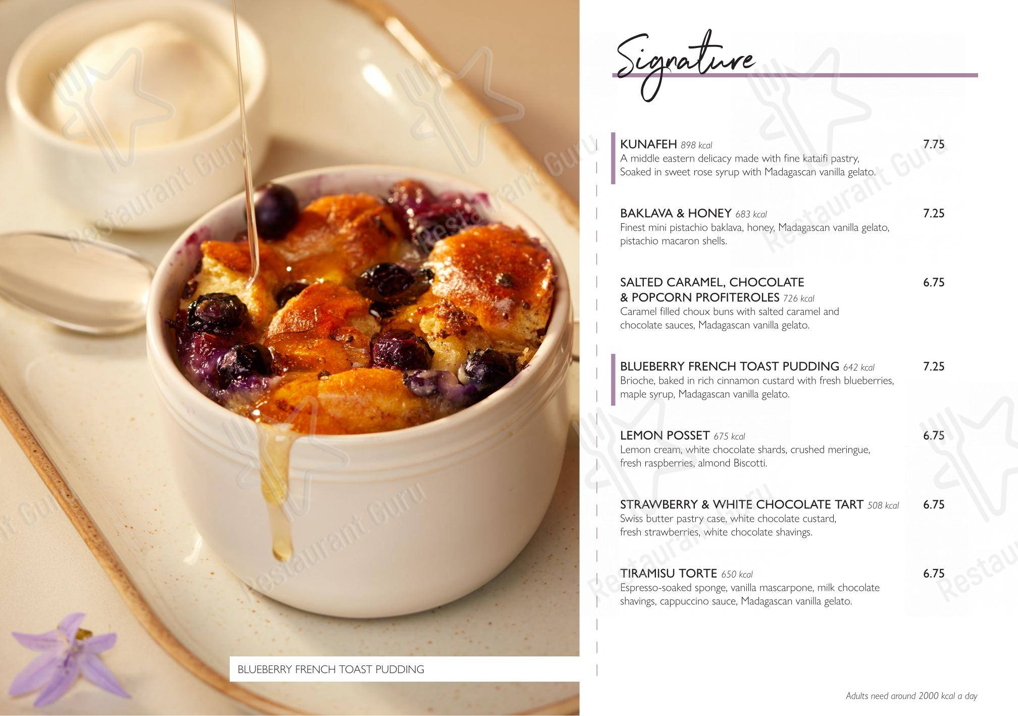 Menu at Heavenly Desserts - Birmingham (moseley), Birmingham