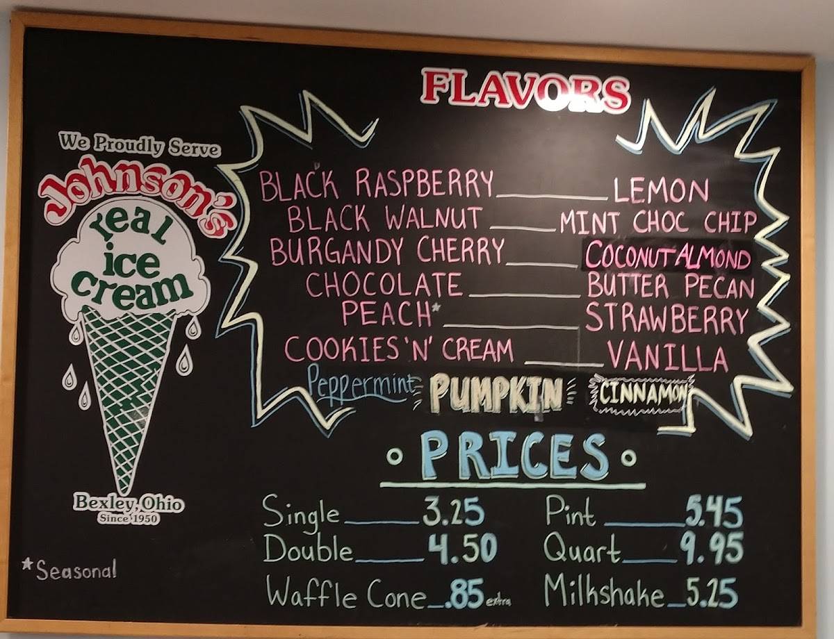 Menu at Heavenly Treats Bakery, Canal Winchester