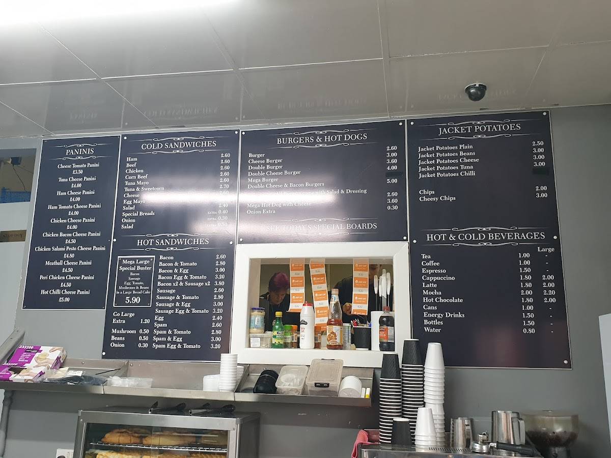 Menu at Henrys At Number One cafe, Leeds