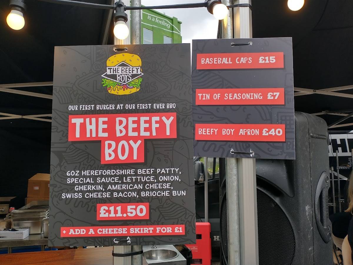 Menu at The Beefy Boys pub & bar, Hereford