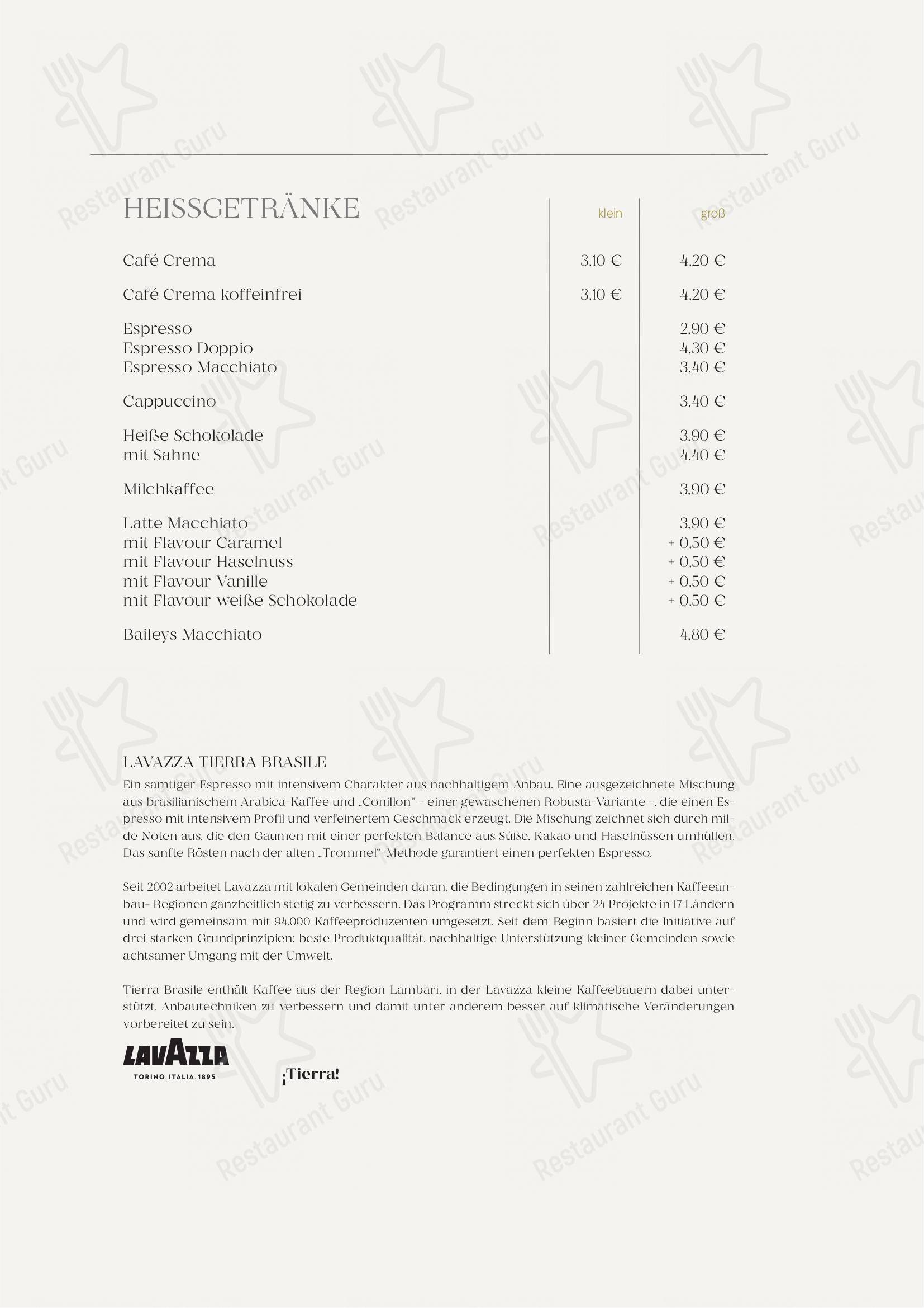Speisekarte von Historischer Bahnhof Konz restaurant, Konz