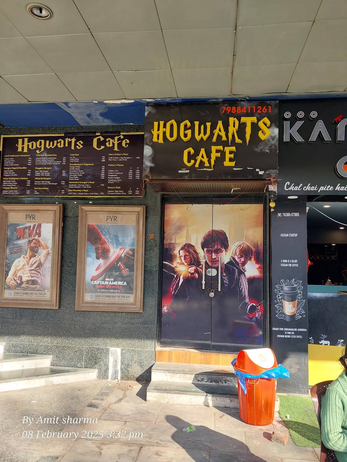 Menu at Hogwarts Cafe, Delhi
