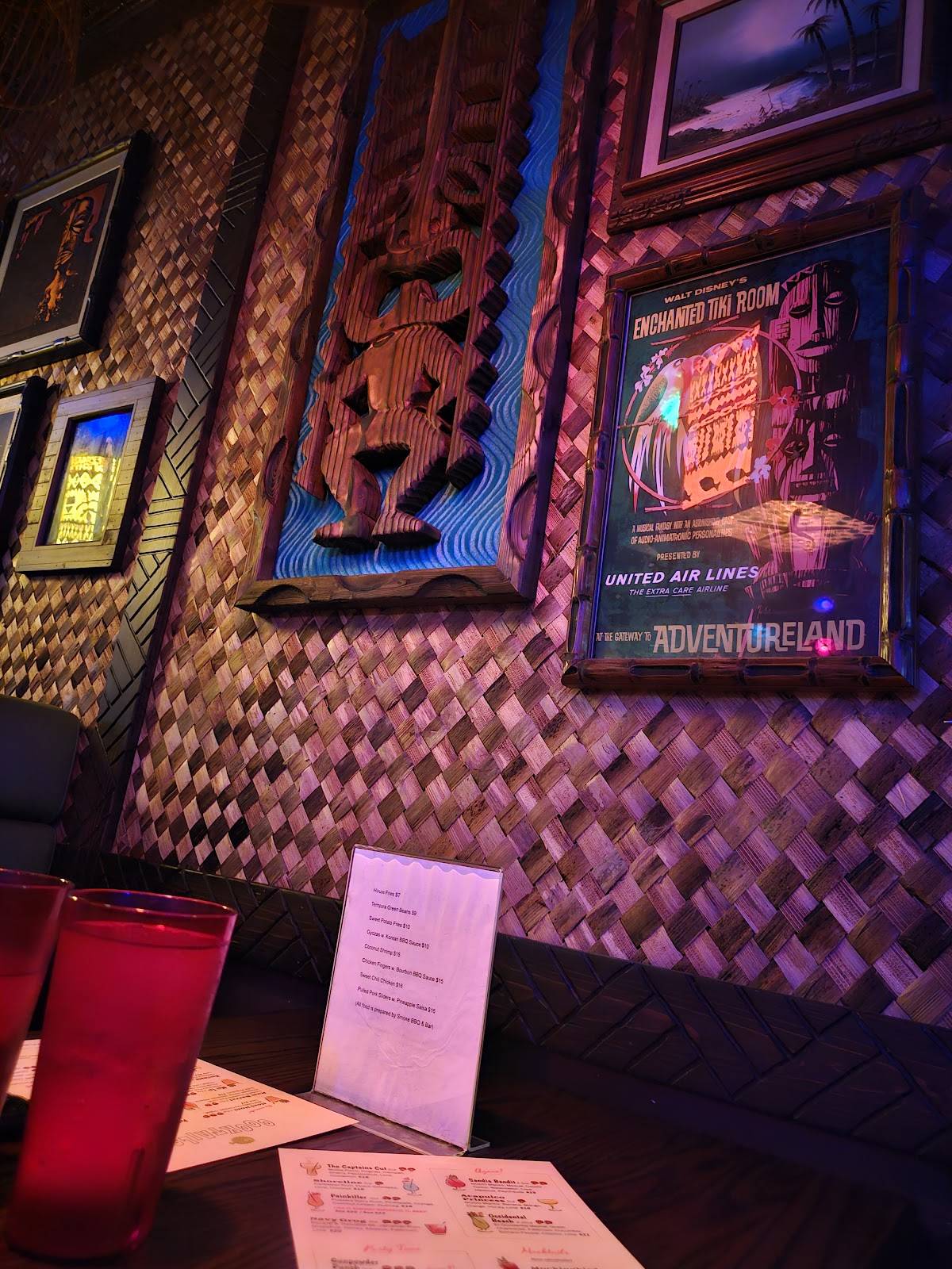 Menu at Honi Honi Tiki Lounge pub & bar, Edmonton