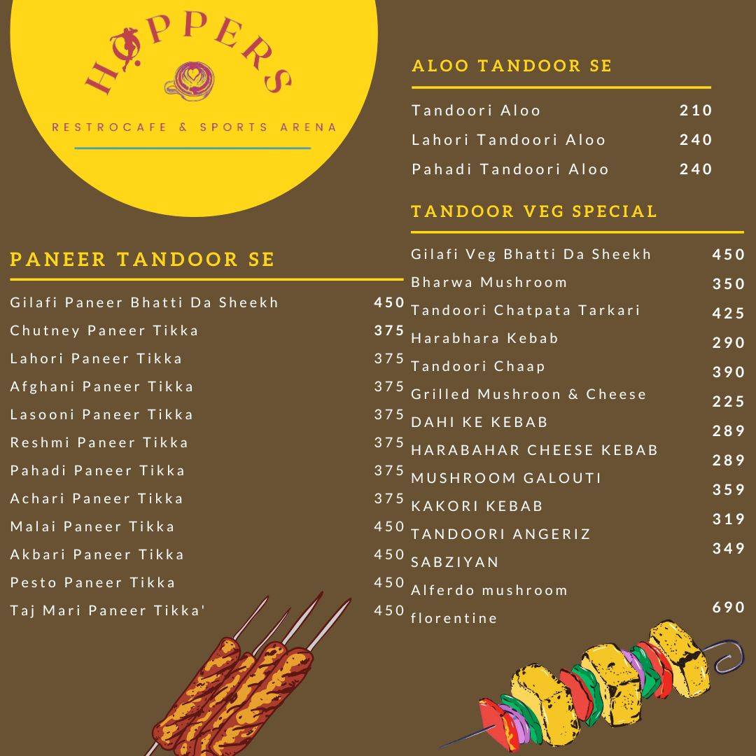 Menu at Hoppers: Multi Cuisine Restaurant, Vadodara