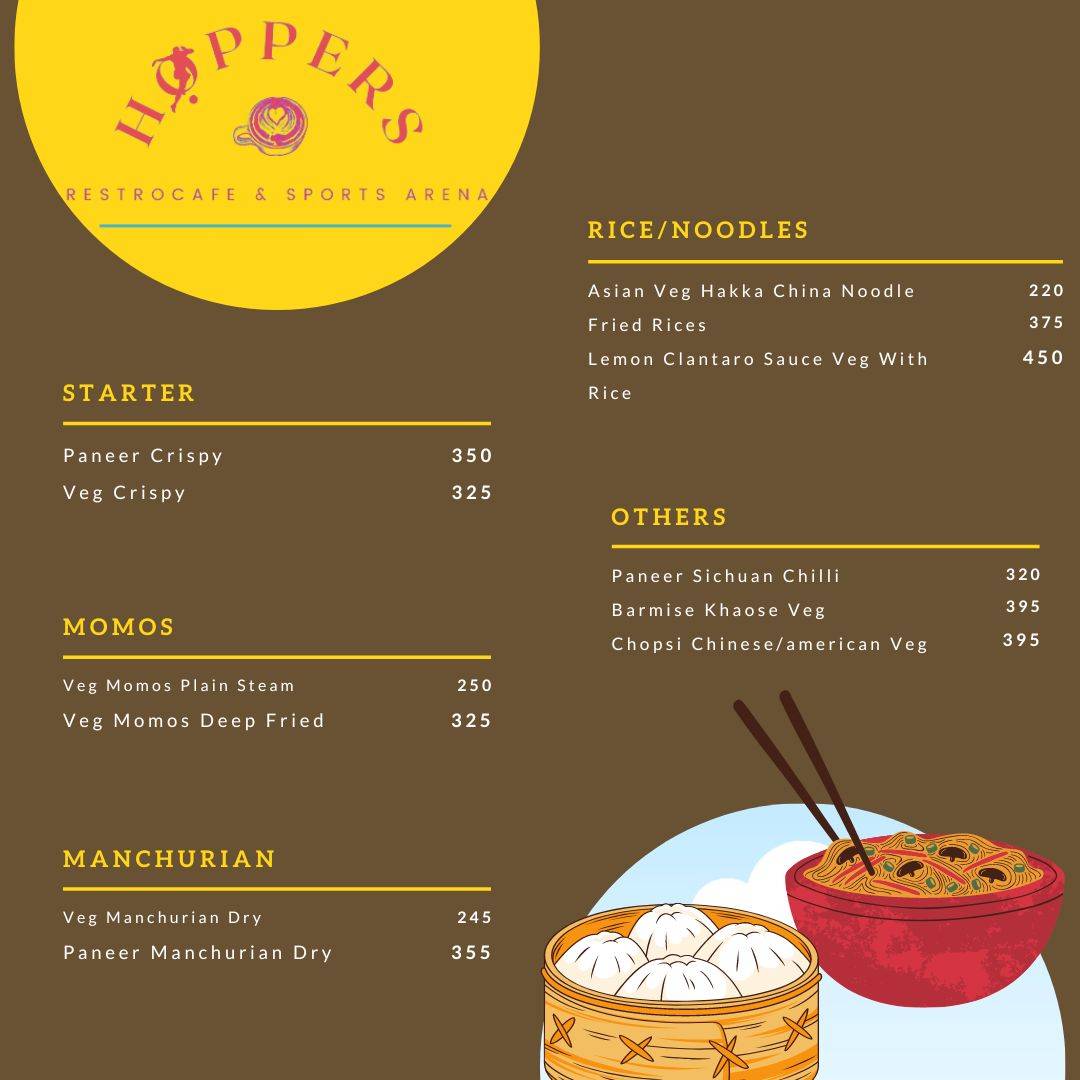 Menu at Hoppers: Multi Cuisine Restaurant, Vadodara