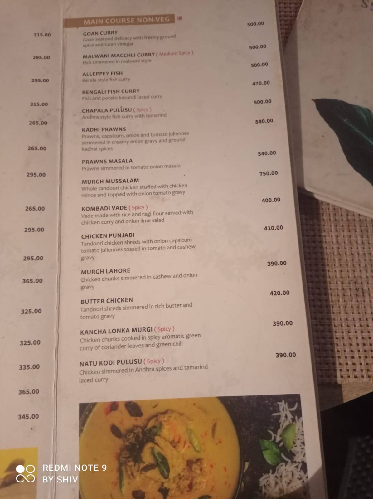 Menu at Hotel Blu Grass Banquet Fine Dine Restaurant, Pune