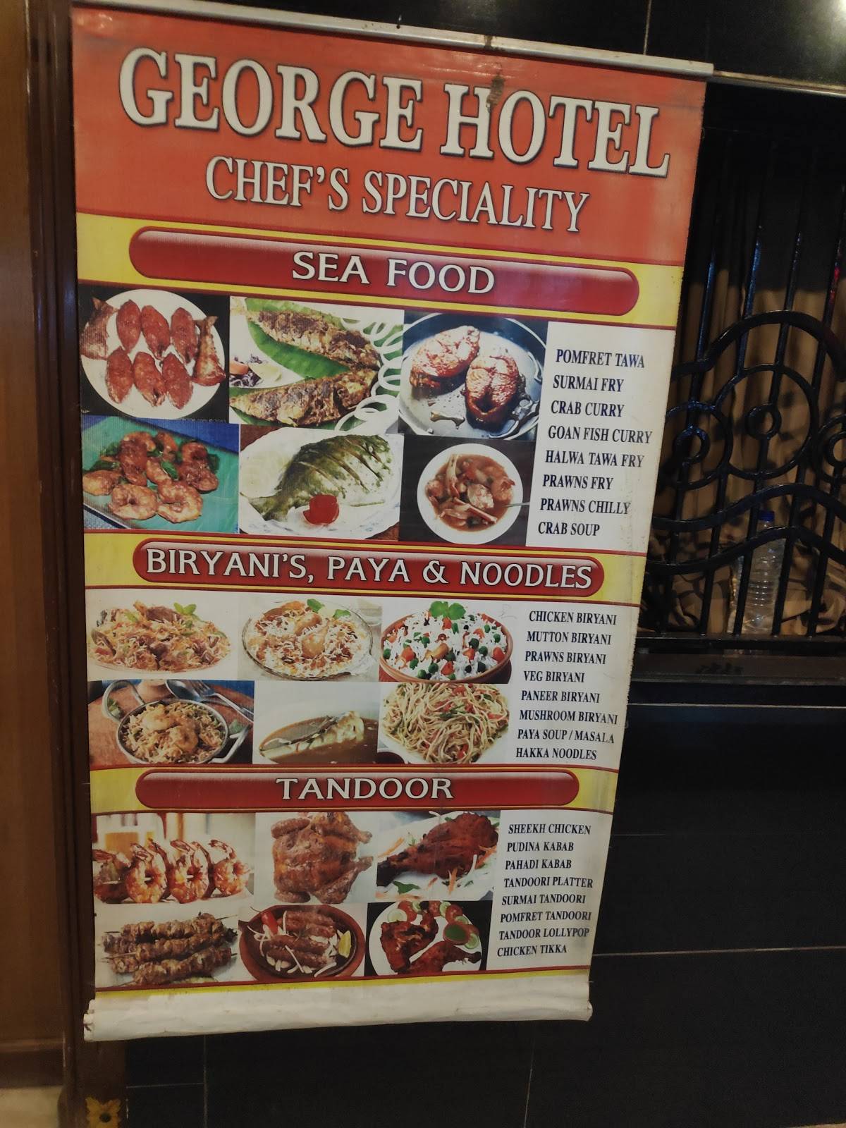 Menu at Hotel George International Restaurant & Bar, Mumbai