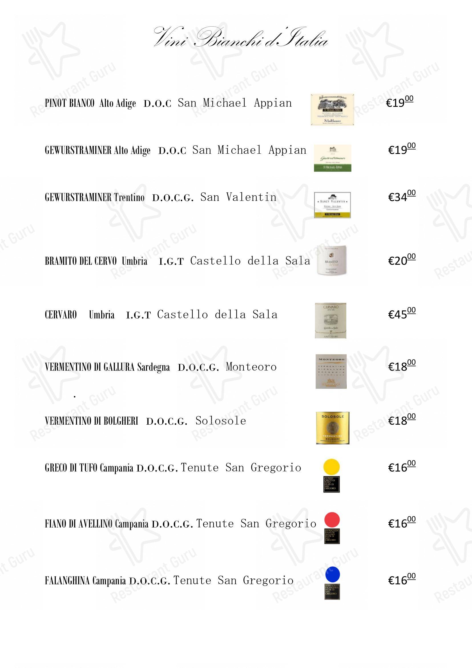 Menu da Minerva Hotel Arezzo ristorante con griglia, Arezzo