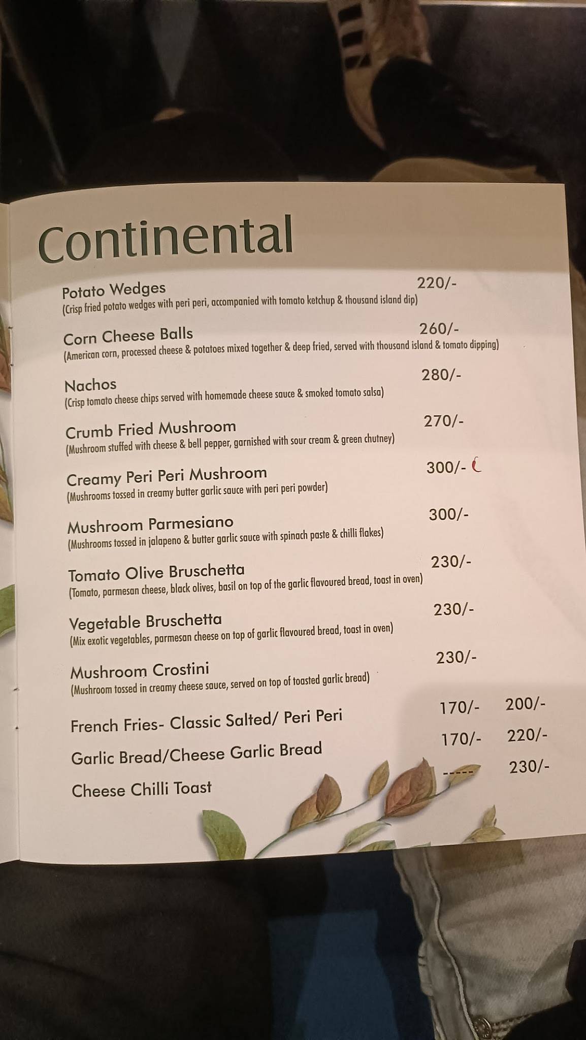 Menu at House Of Veg, Pune