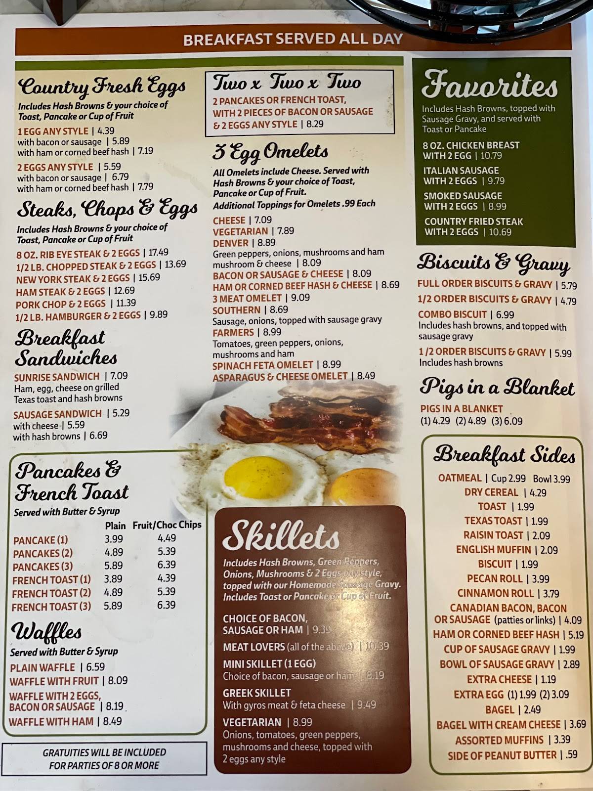 Menu at Howe restaurant, Howe, IN-9