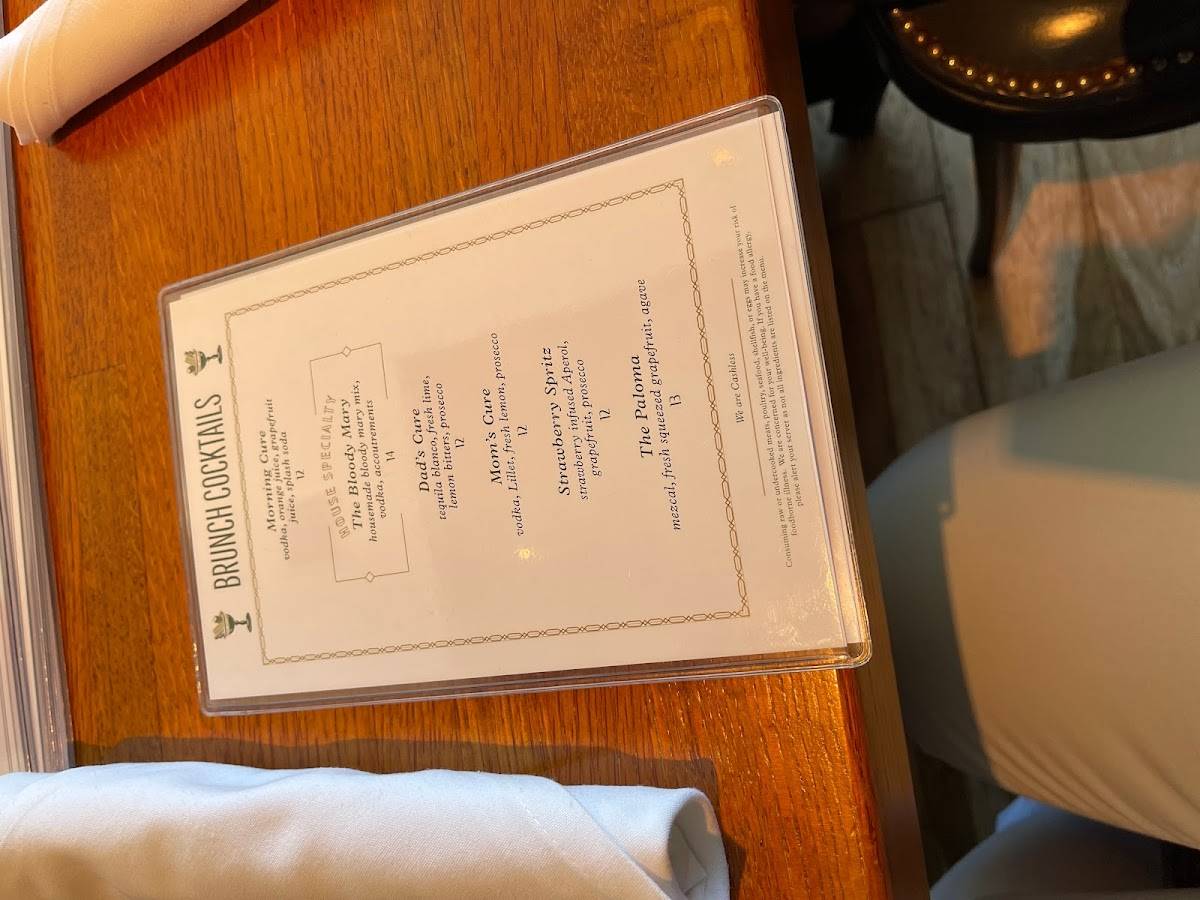 Menu at Hudson House restaurant, Addison, Belt Line Rd