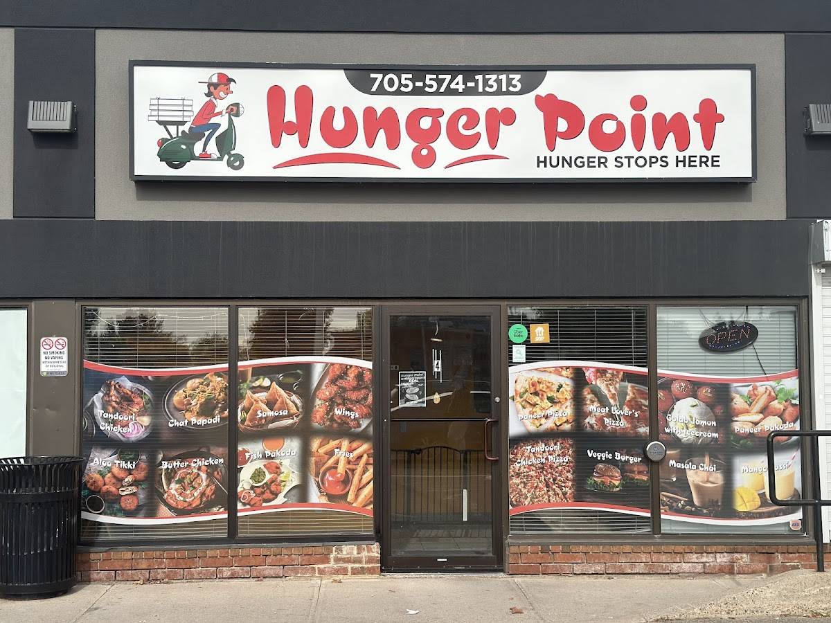 Menu at Hunger Point restaurant, Sault Ste. Marie
