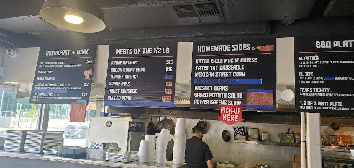 Menu at Hurtado Barbecue Fort Worth, Fort Worth