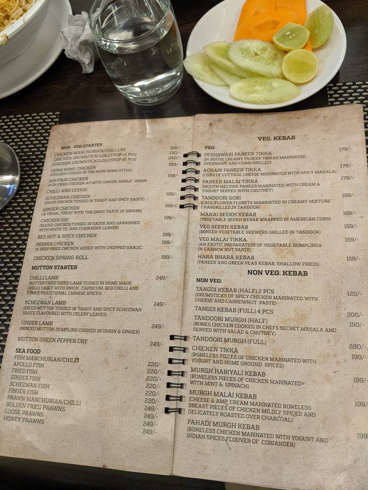 Menu at Hyderabad Spice, Hyderabad, Accord Bleu