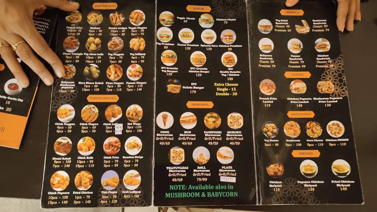 Menu at IFC IMPACT FOOD COURT, Komarapalayam, Ellappan Street