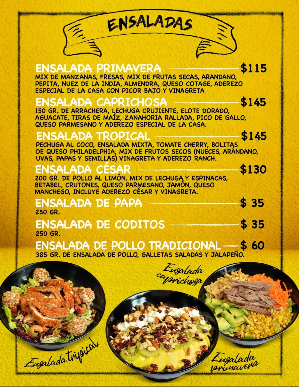 Carta del restaurante IGA Snack, García