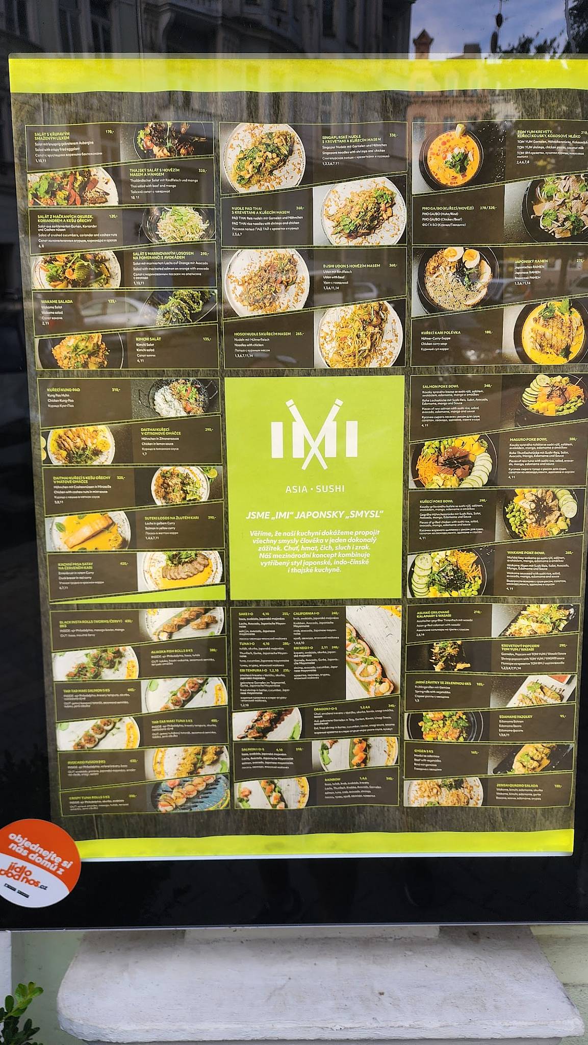 Menu at IMI - asia - sushi - restaurant, Karlovy Vary