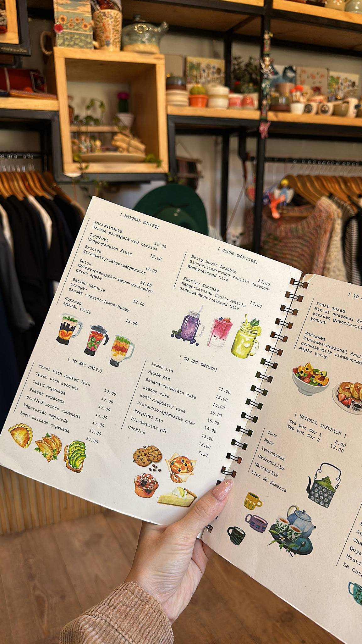Carta de INDIE CAFÉ & CONCEPT STORE, Cusco