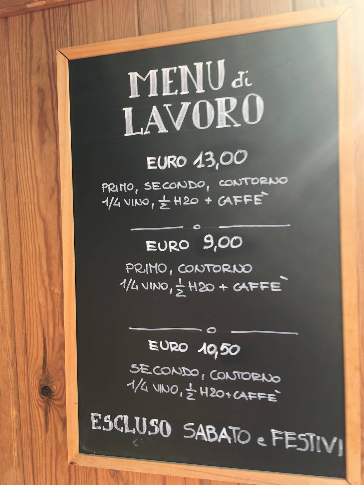 Menu da Il Boschetto pub & bar, Verona, Lung'Adige Galtarossa