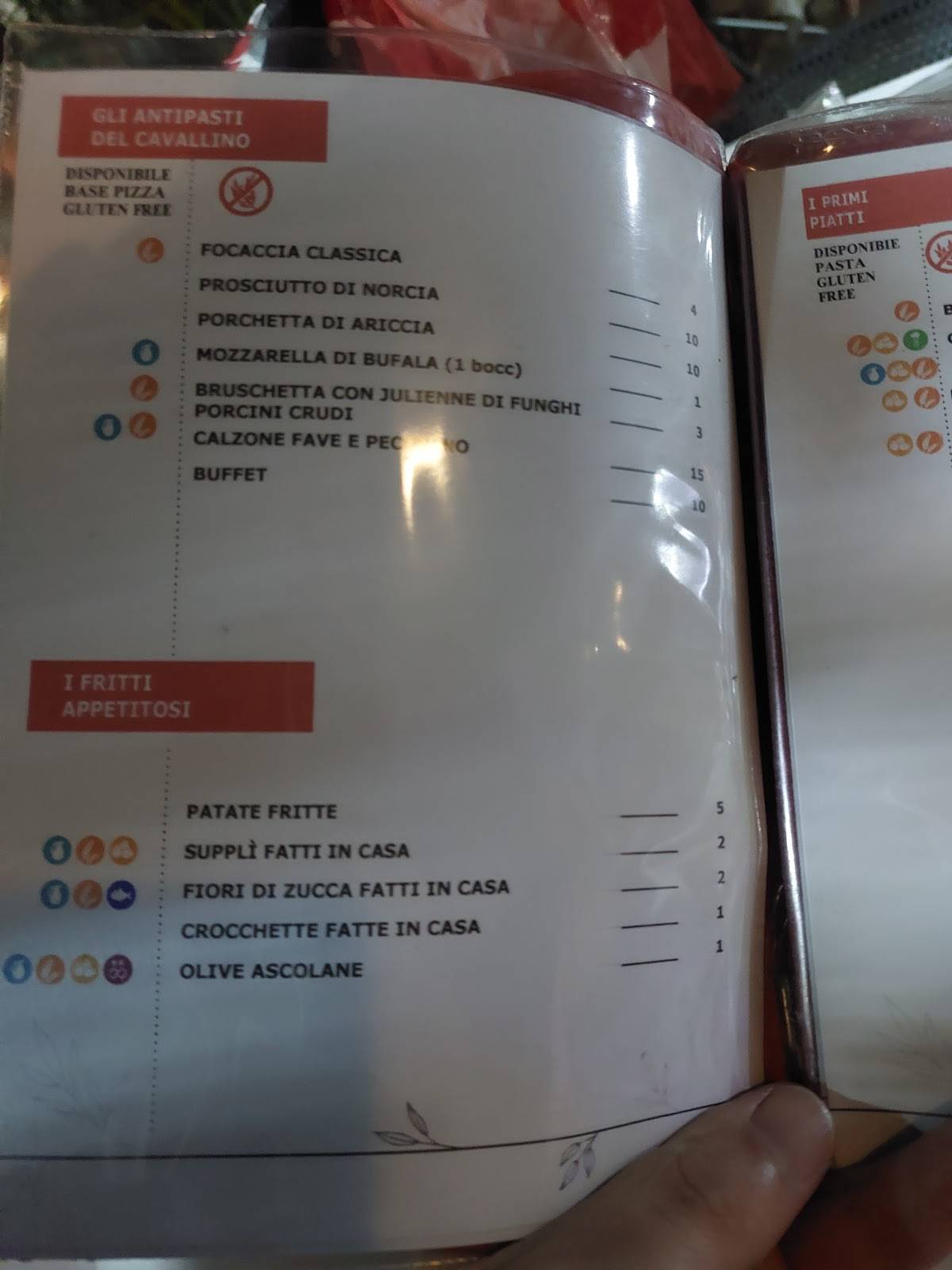 Menu da Il Cavallino in Villa Ristorante, Grottaferrata, Via Anagnina